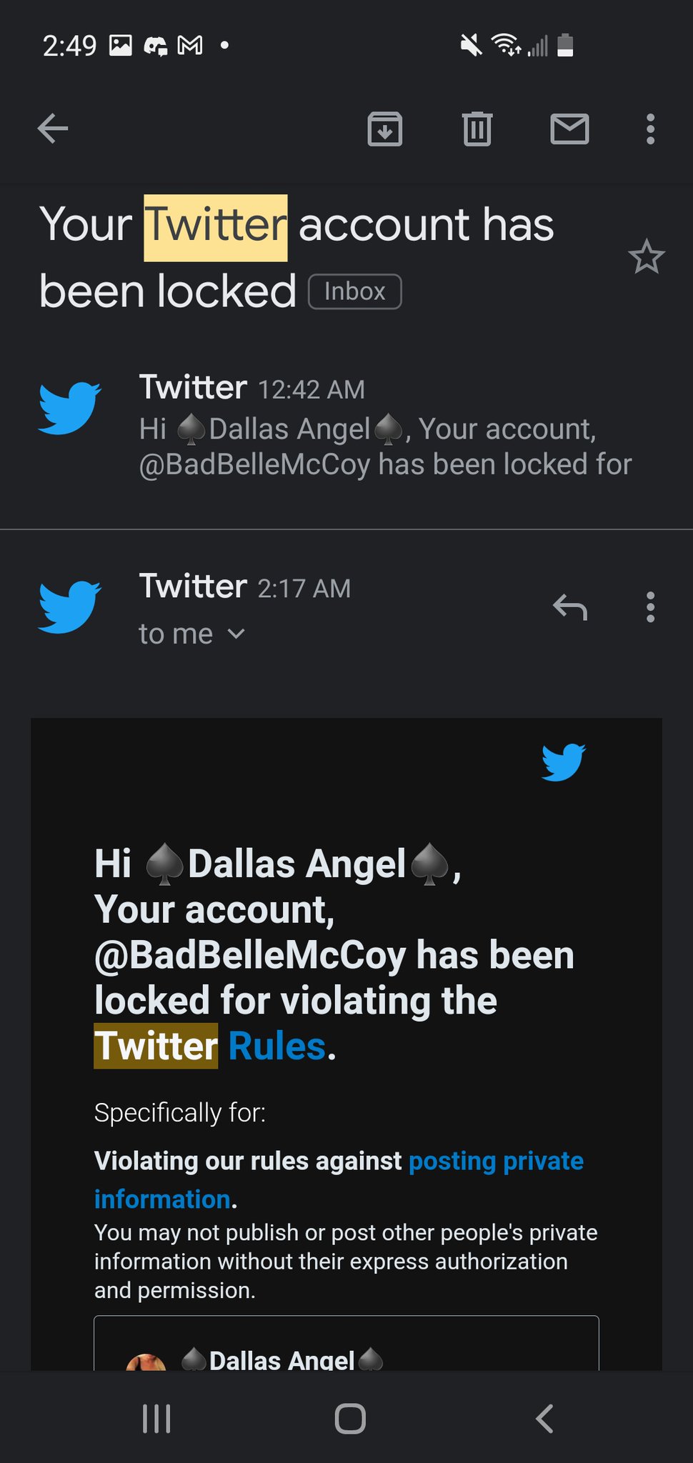 ♠️Dallas Angel♠️ on Twitter: "My antics with my ATM faggot got my account locked last night 😂😂😂 ...