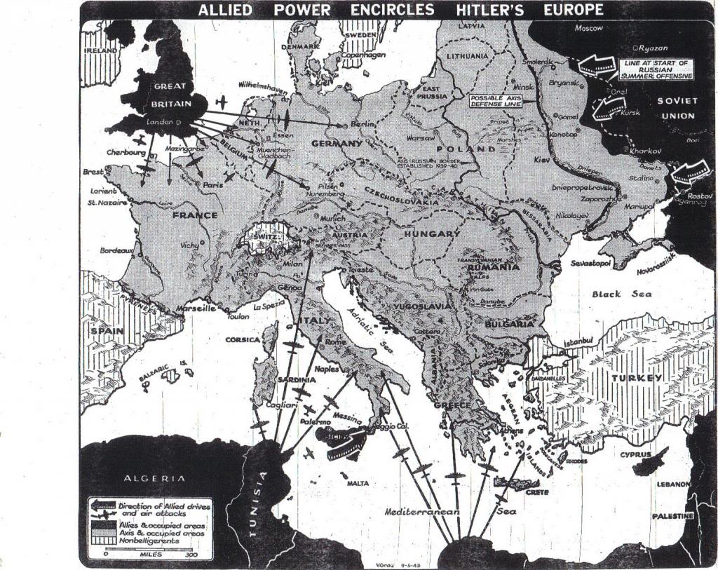 From British & American troops invading Italy to the Red Army rolling ...