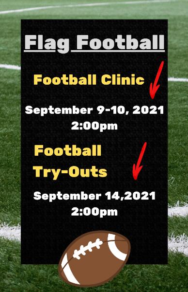 Adult Flag Football Flyer