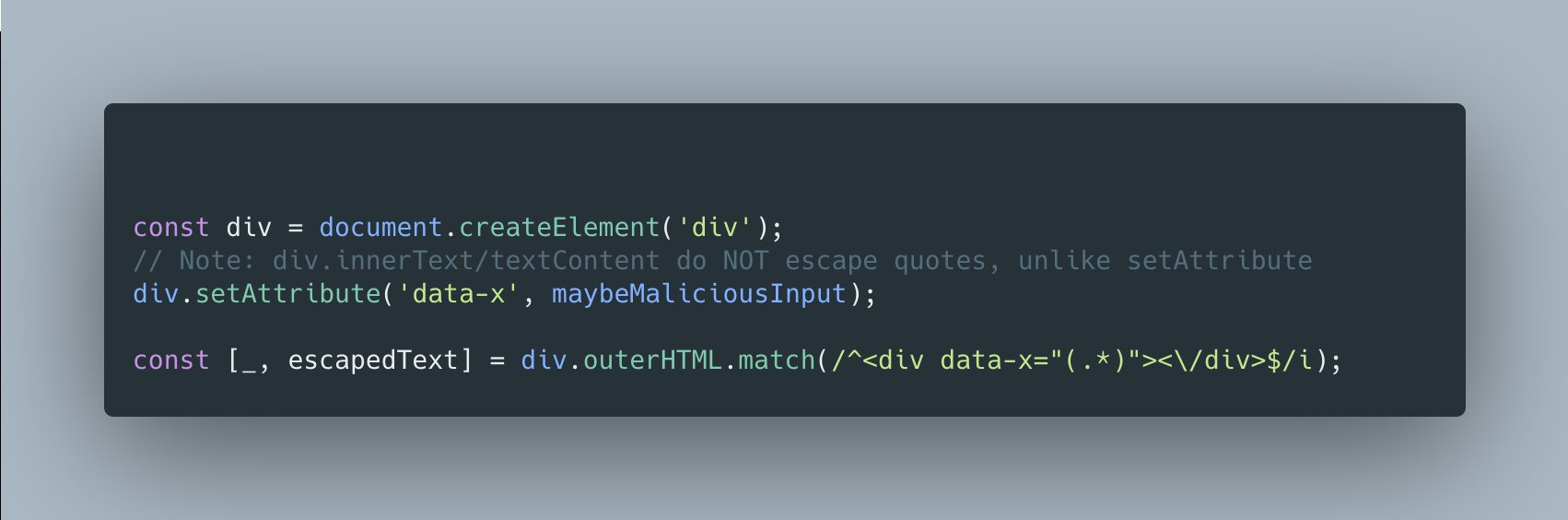 Hans on Twitter: "@_jayphelps Nah I misunderstood yours. You want a "encodeURIComponent ...