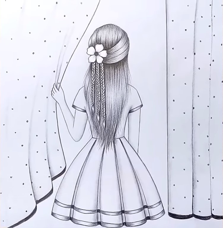 Window Pencil Drawing