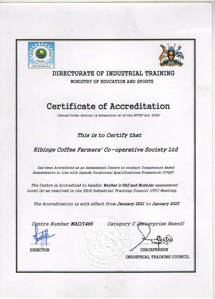 Certificate Of Industrial Training