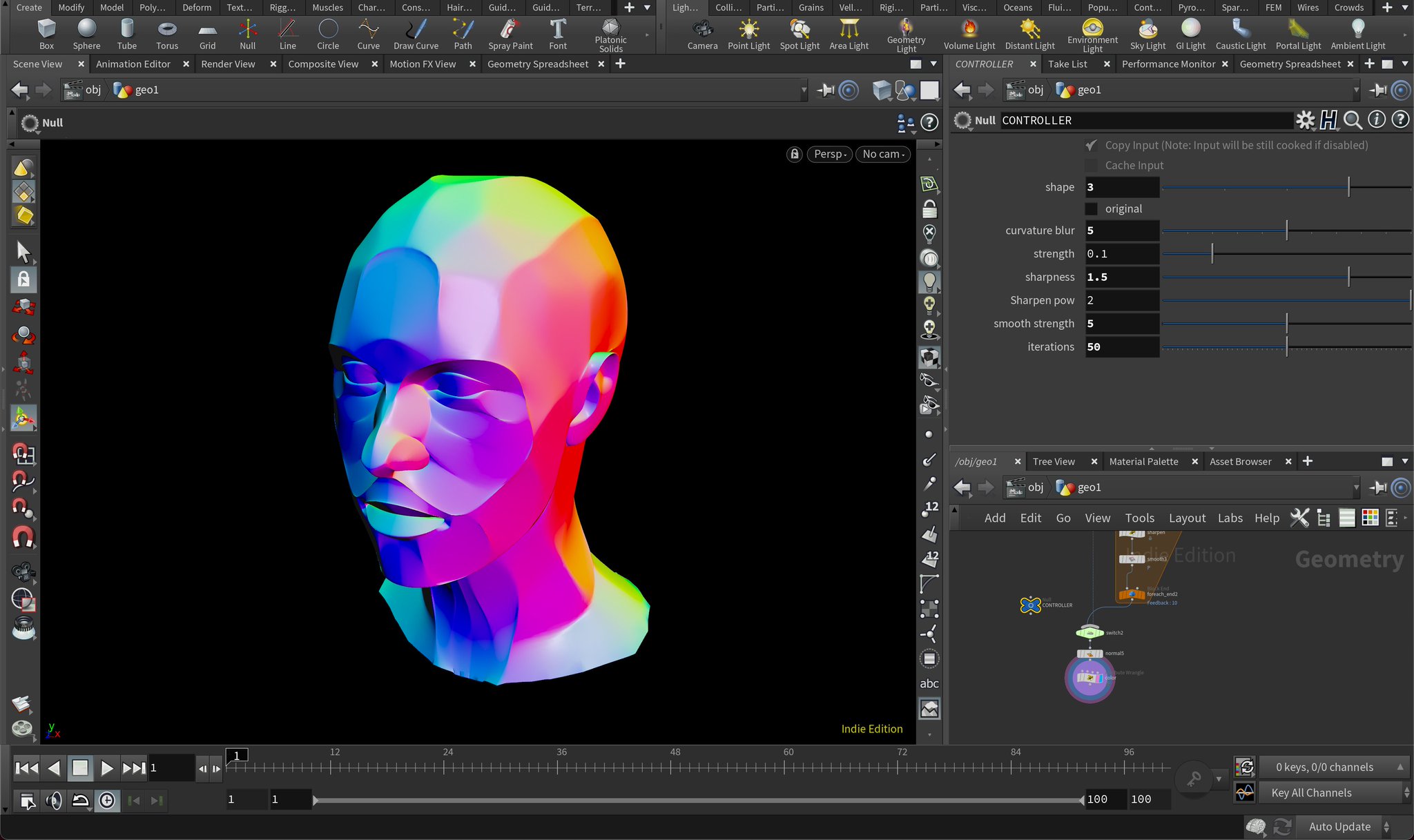 Junichiro Horikawa on Twitter: "Hard surfacing. ハードサーフェース化 [Steps] 1. Measure curvature 2. Blur ...