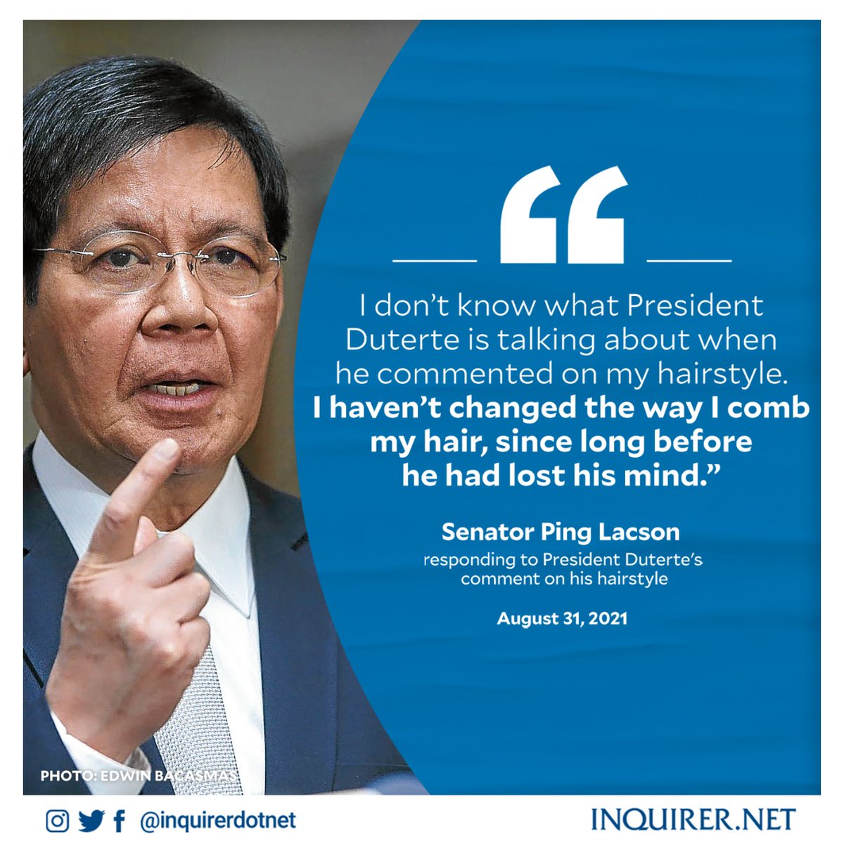 Inquirer On Twitter Senator Panfilo Lacson Has Blasted President