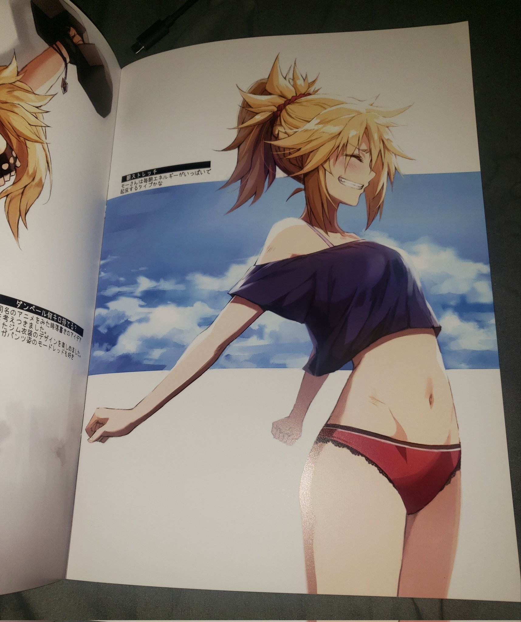moji 🐴 on Twitter: "Was cleaning my closet and totally forgot I bought Tonee's Mordred art book ...