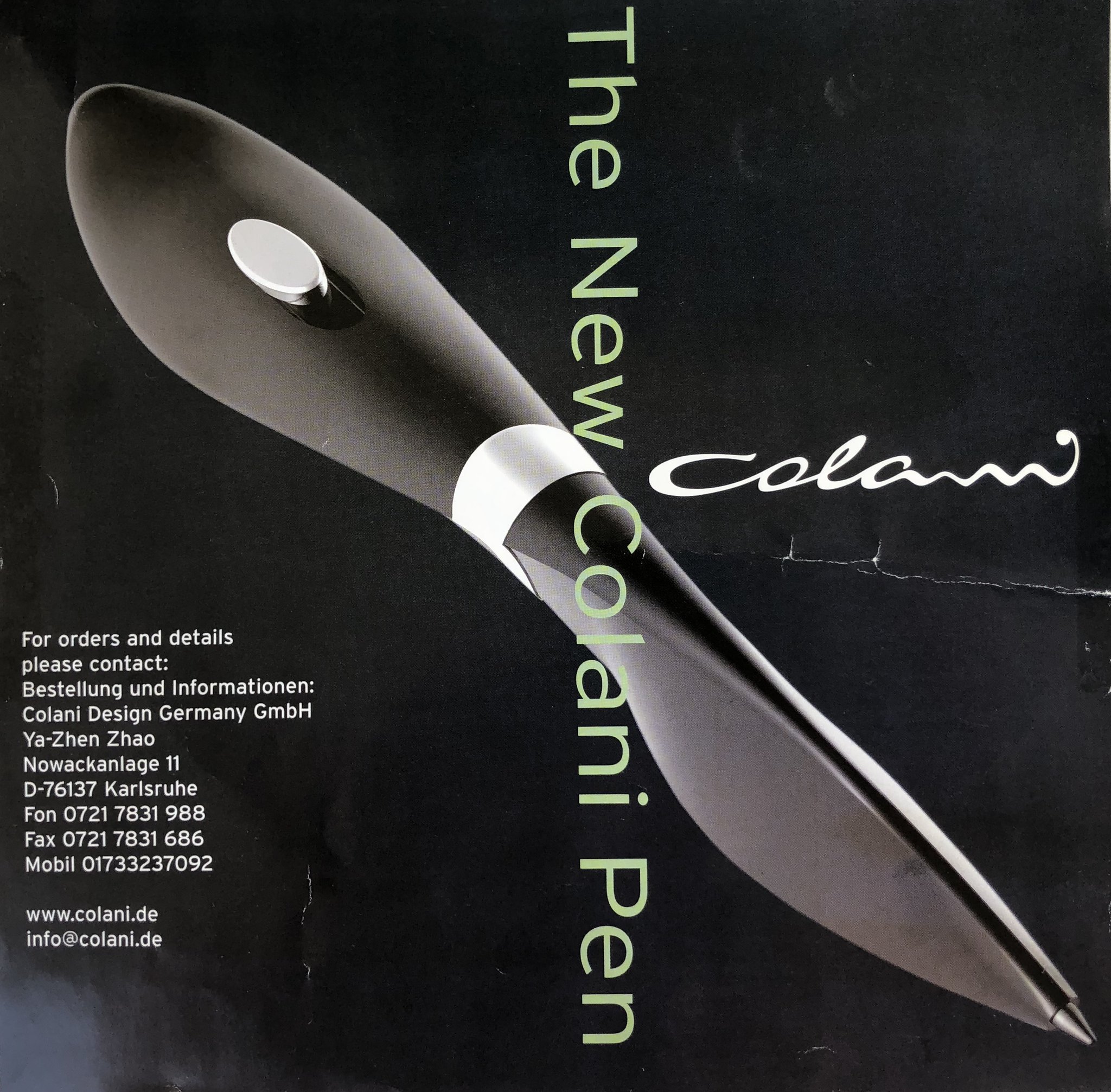 Luigi Colani Design Museum on Twitter: "Luigi #Colani announced his new pen design at the ...