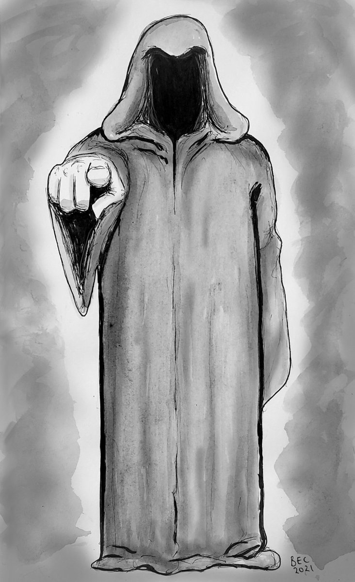 Ghost Of Christmas Future Drawing