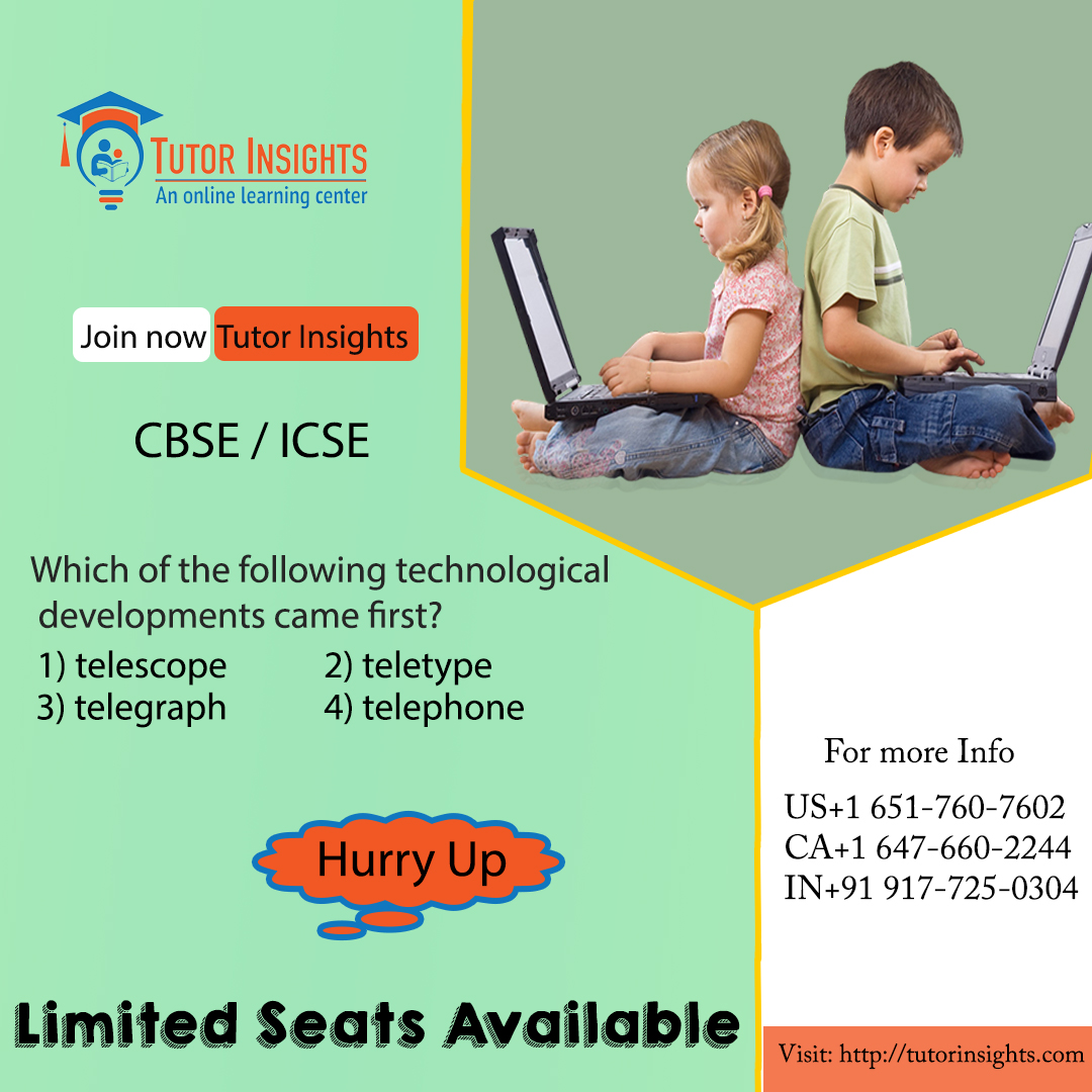 Tutor insights on Twitter: "Tutor Insights Which of the following technological developments ...