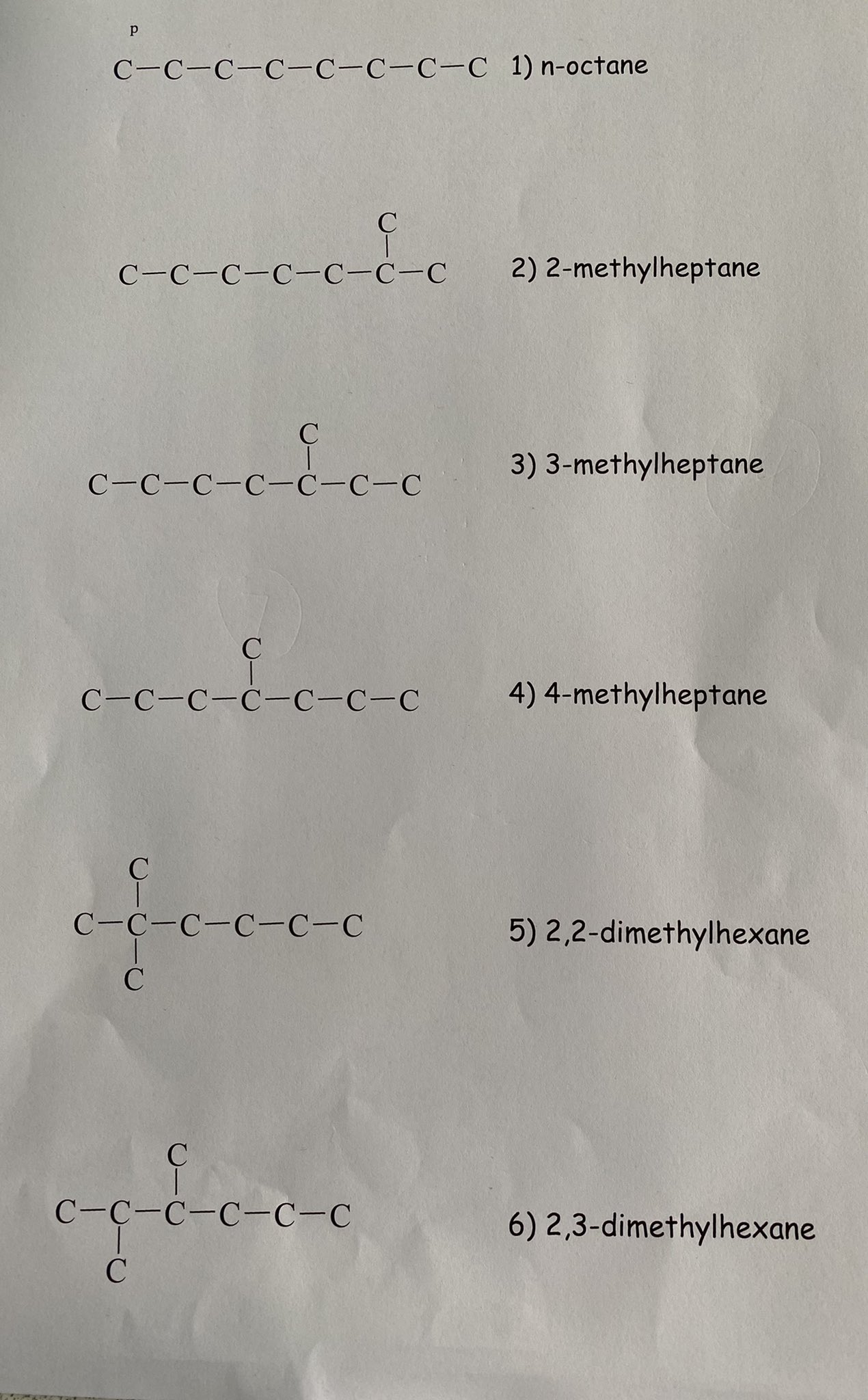 C8h18 Isomers