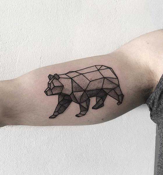 Simple Bear Tattoo Designs