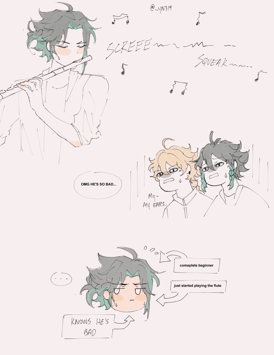 「nooo aether don't get sick #GenshinImpact #原神 #xiao #aethe」RIIKYUNの漫画