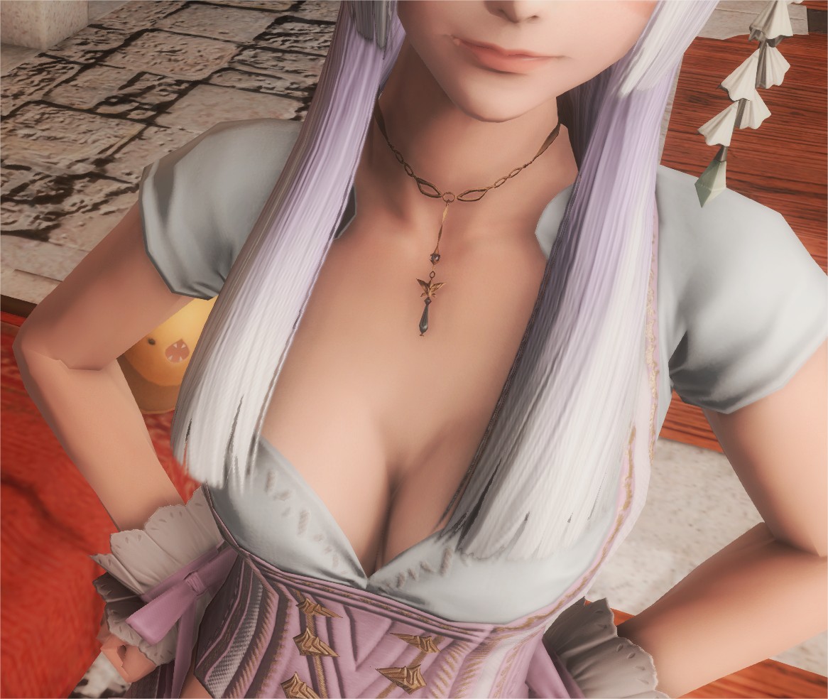 「你看你看，我的新項鍊」 #FF14 #GShade #Miqote #ff14 #gshade #miqote 月月 @afuuuful