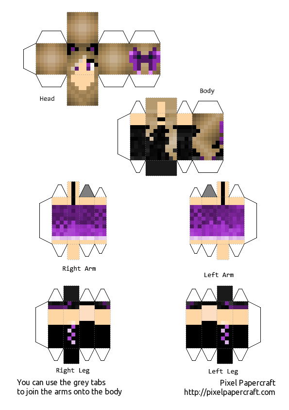 Minecraft Girl Skins Papercraft