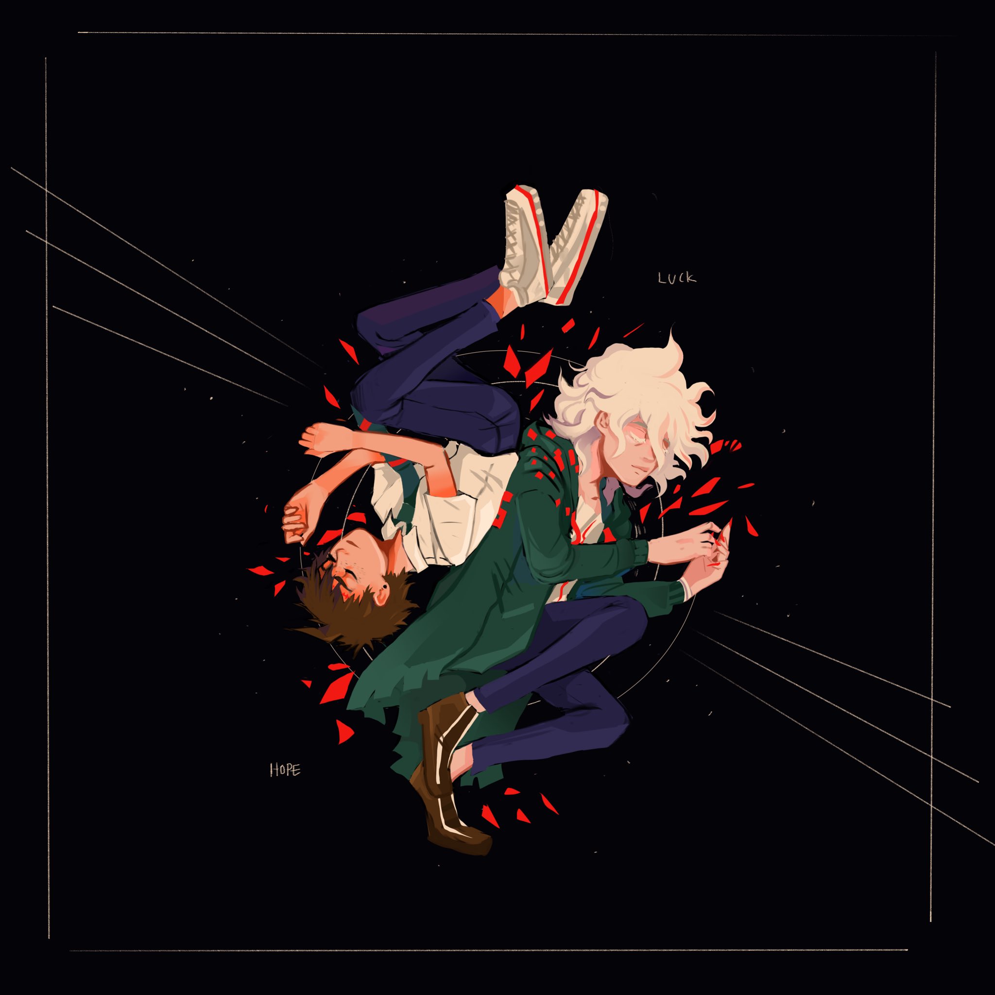 sissi 🍀 on Twitter: "Hope & Luck // #danganronpa #komahina #狛日 https://t.co/eme6z0AlhP" / Twitter