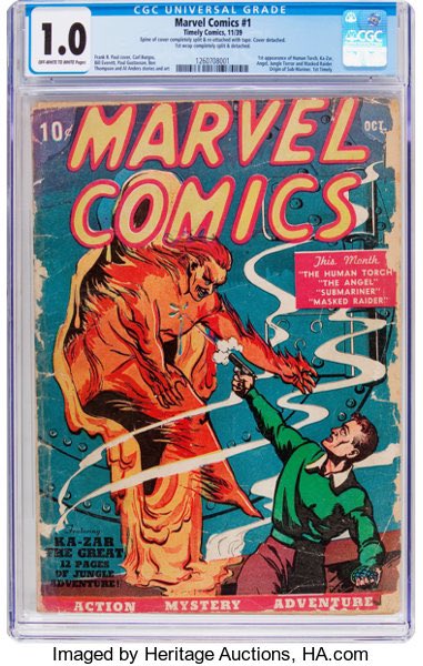 Eighty-two years ago today, Marvel Comics #1 went on sale—the first ...