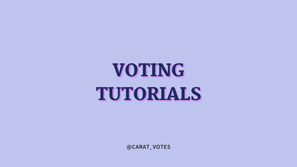 Voting Tutorials / Twitter