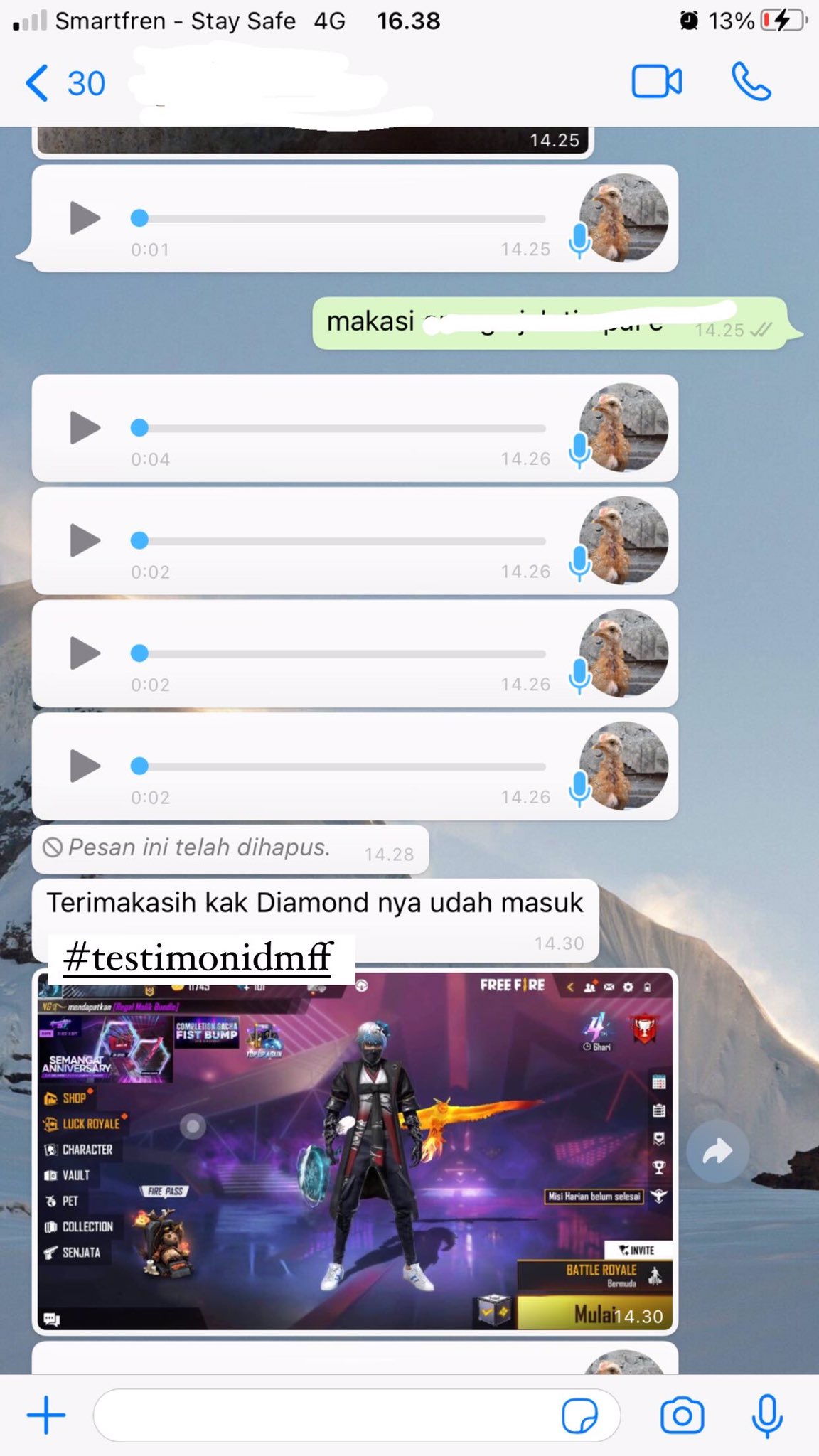 JASA TULIS || JUAL TOP UP DM FF (@andara_99) / Twitter