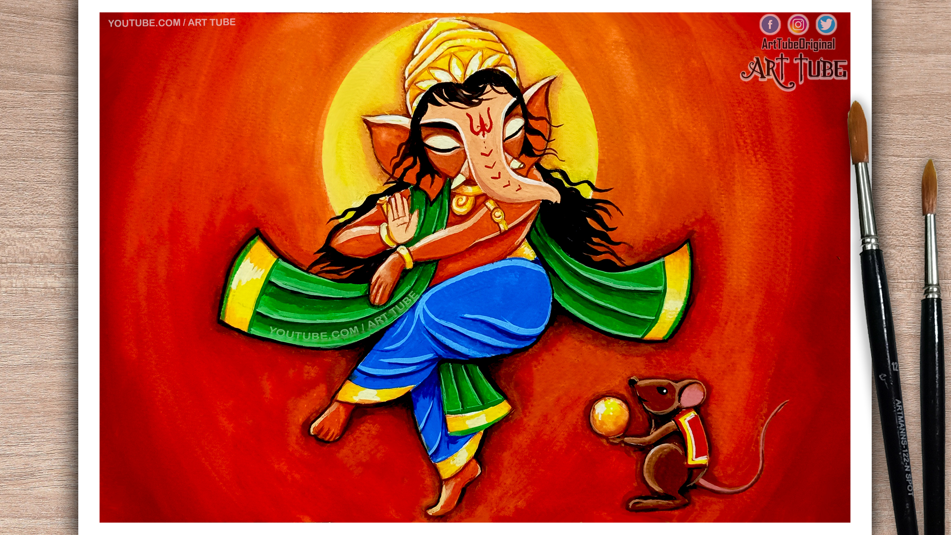 Ganesh Color Drawings