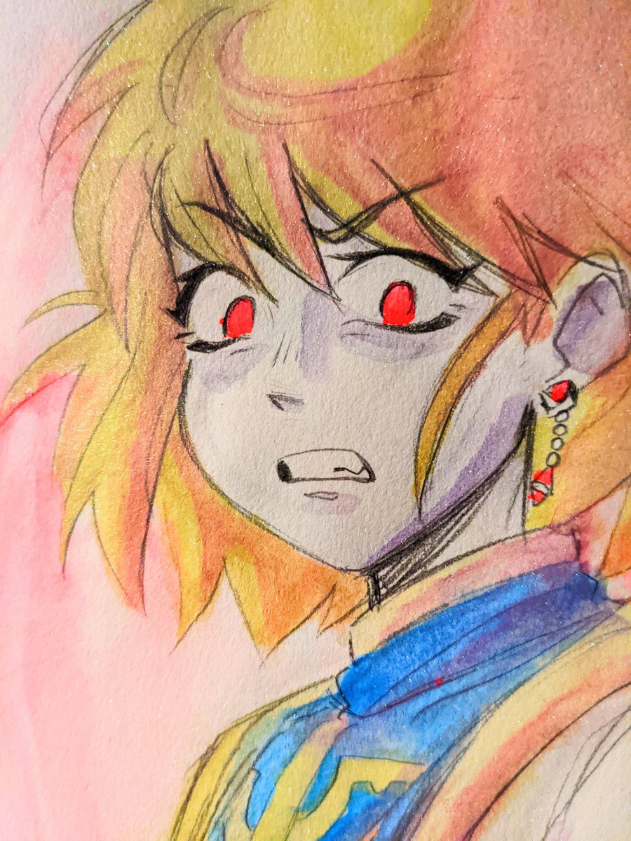 「watercolor kurapika (happy york new day」|cinna! comms open!のイラスト