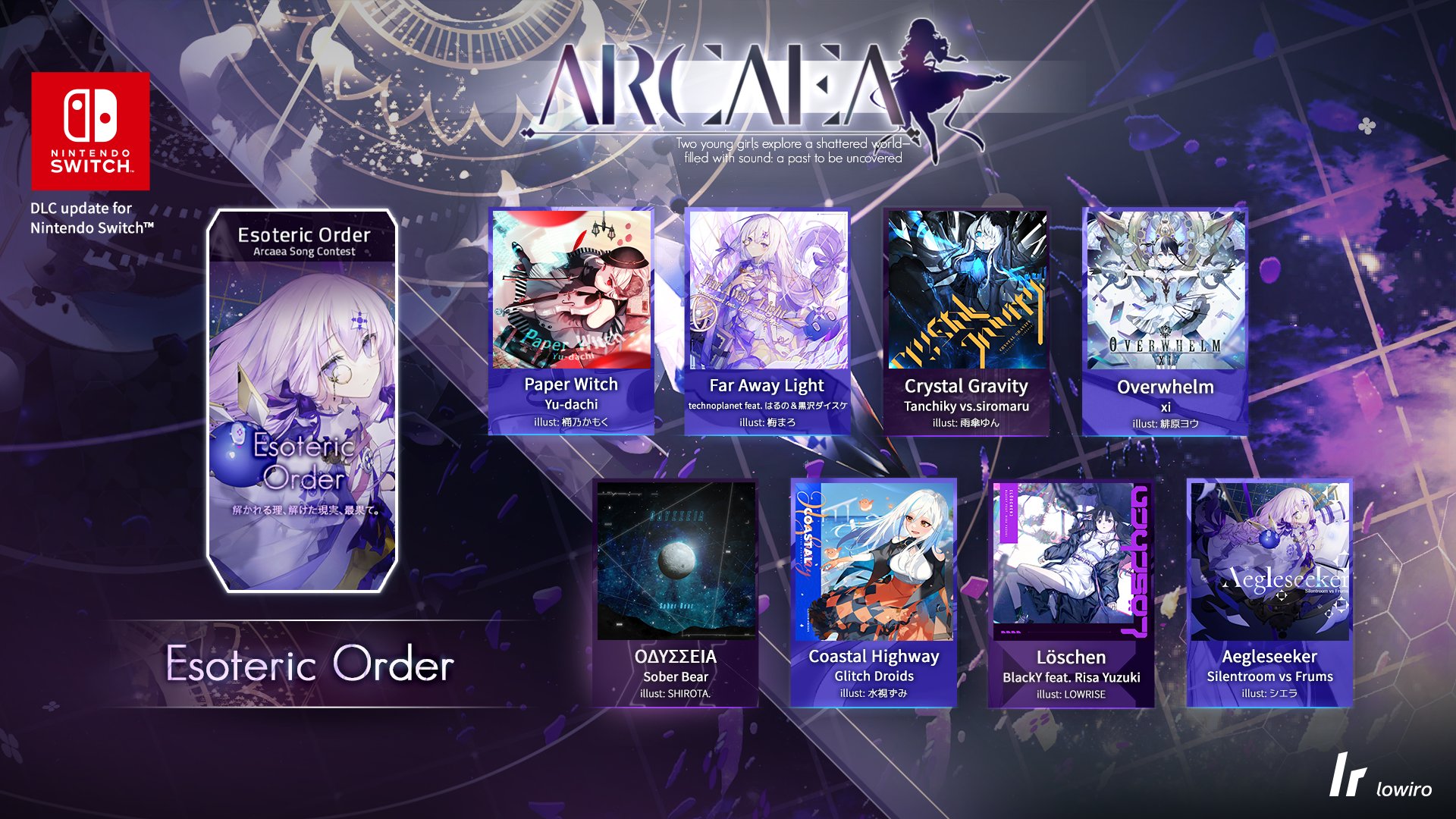 Arcaea on Twitter: "The second DLC pack will be Esoteric Order—both the base pack along with its ...