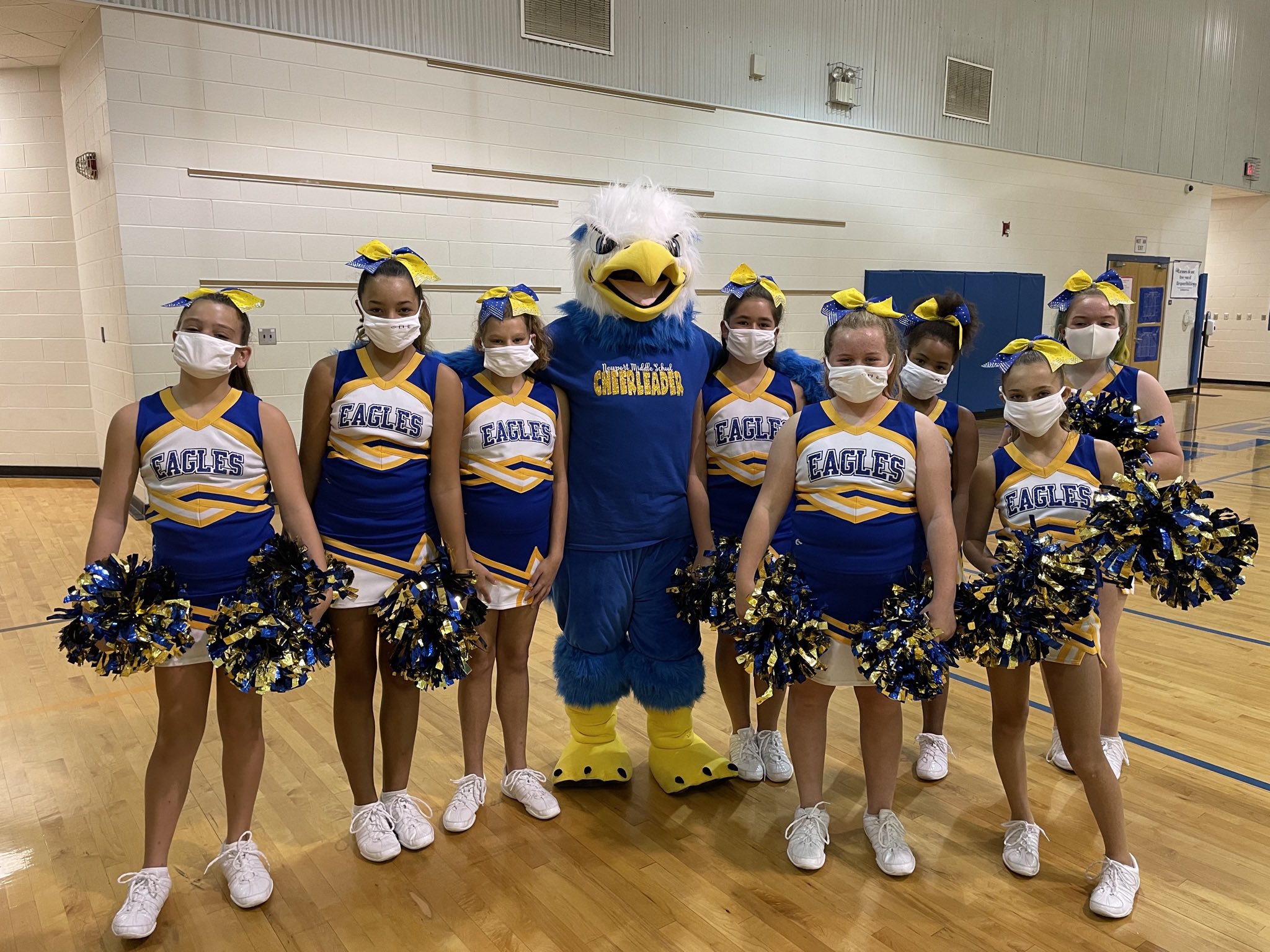 One Middle School Cheerleader