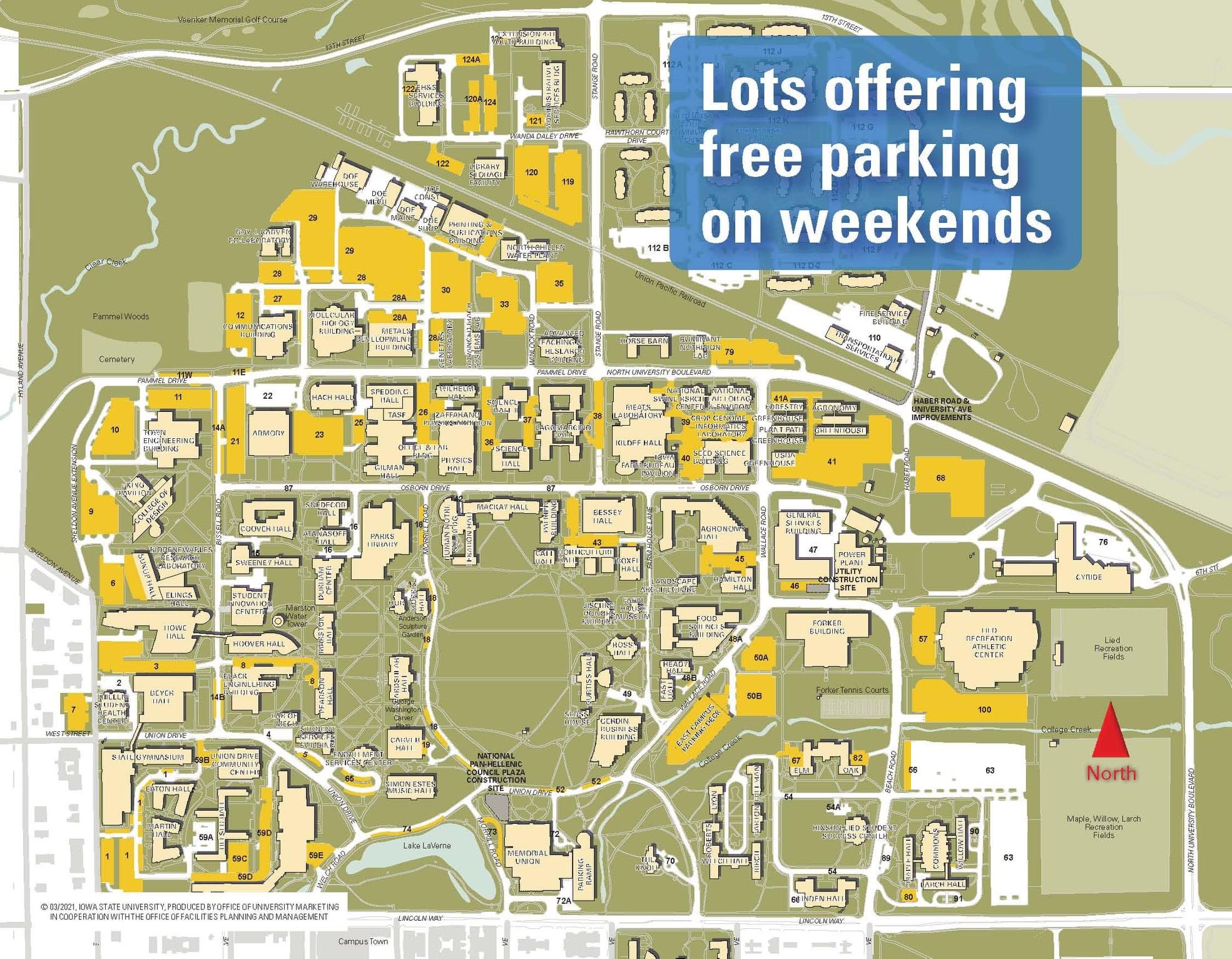 Iowa State University Campus Map