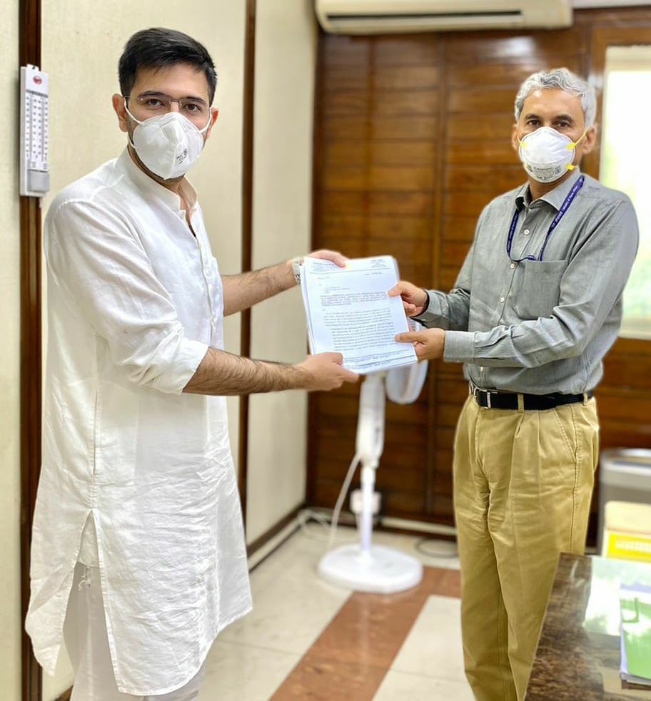 DJB VC @raghav_chadha met with DDA VC to expedite the process for ...