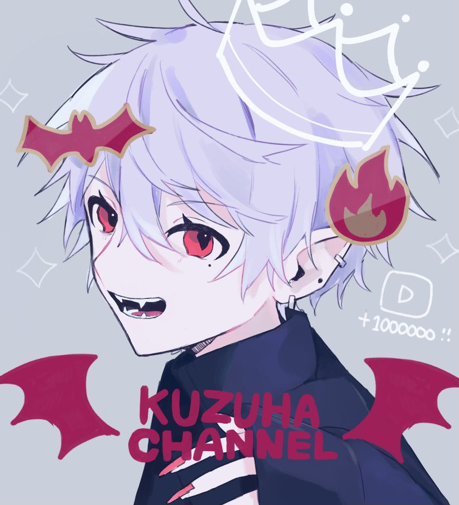 「#Kuzuart #葛葉100万人 100万人まじおめー!!!!!😭 」|みゃのぴすのイラスト