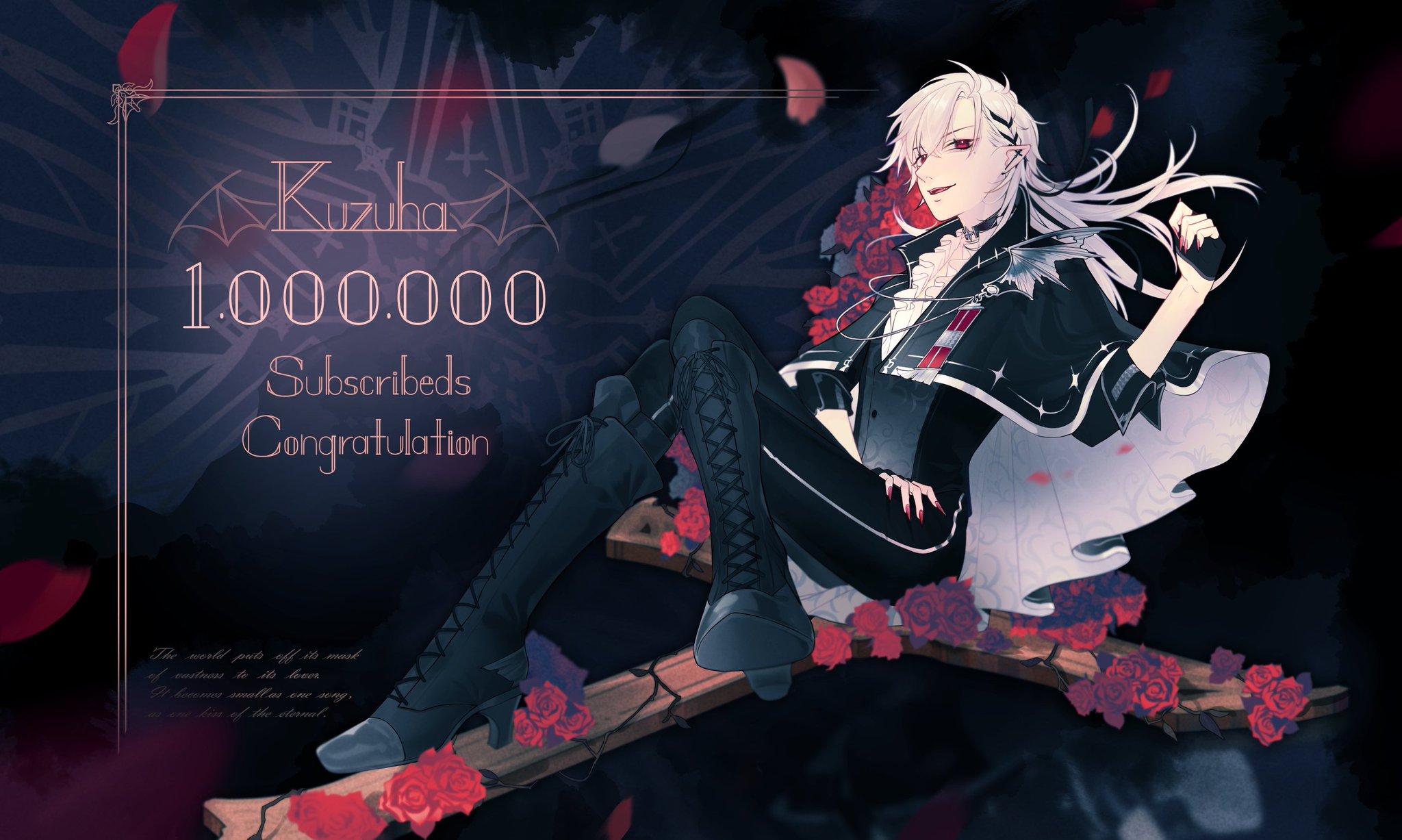 Wenzi RE_鶴旼 on Twitter: "🎉葛葉100万人おめでとう🎉 #KuzuArt #葛葉100万人…