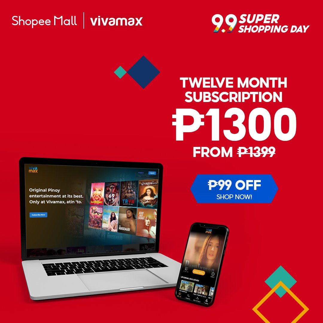 Vivamax On Twitter Shopee 9 9 Super Shopping Day Is Also Vivamax