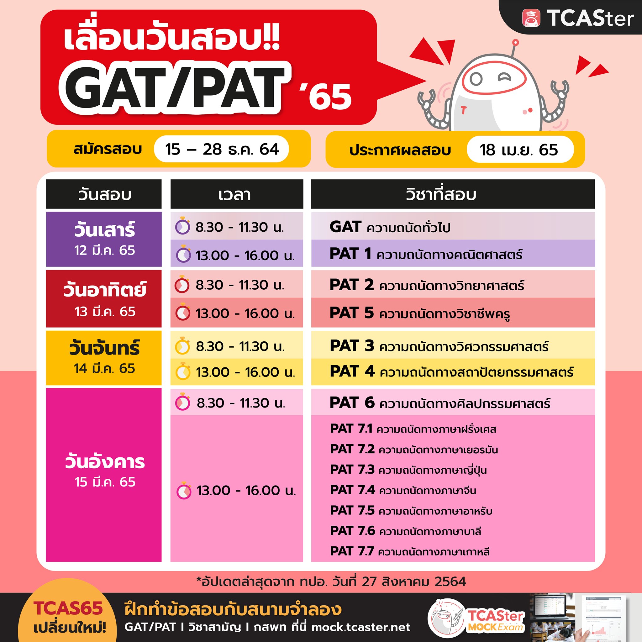 TCASter on Twitter: "มีอีกกก🔥 #DEK65 #TCAS65…