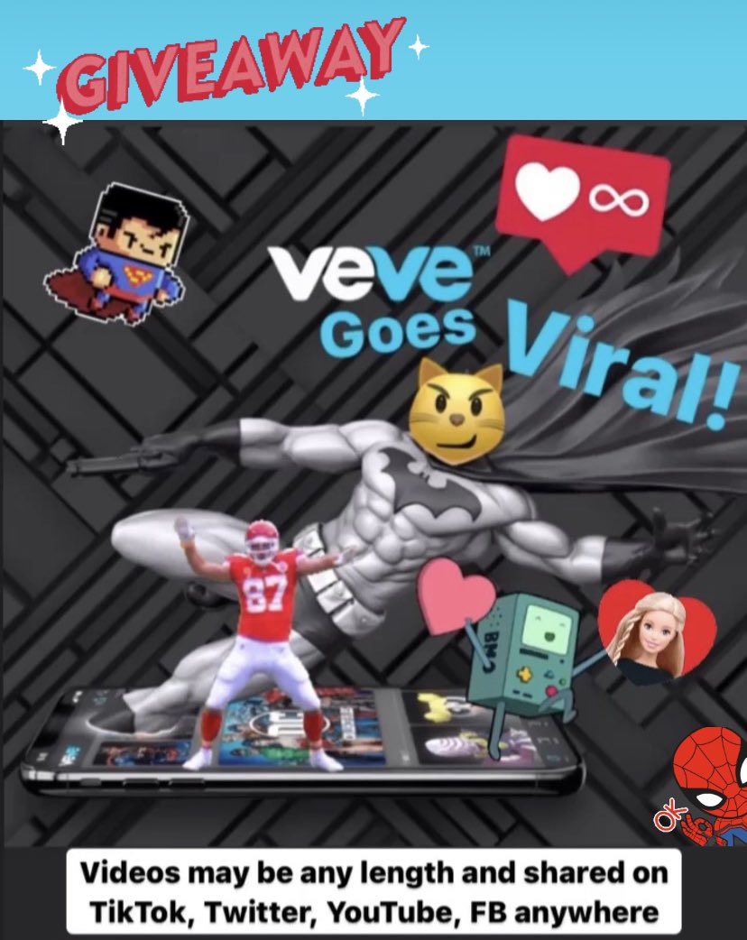 ⭕️VeVeViral🦇 on Twitter: "Time for a @veve_official giveaway! 🎉 10 Winners! 2 Ways to win! 5 ...