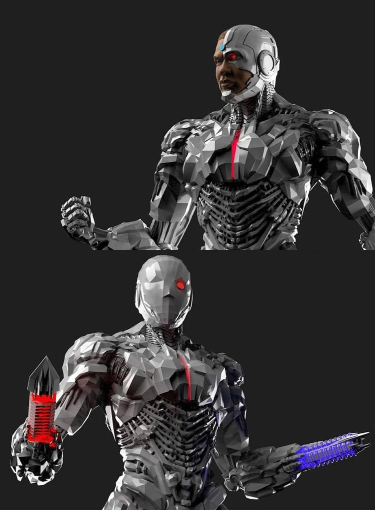 ZSJL Cyborg sculpture by Marco Art : r/DC_Cinematic