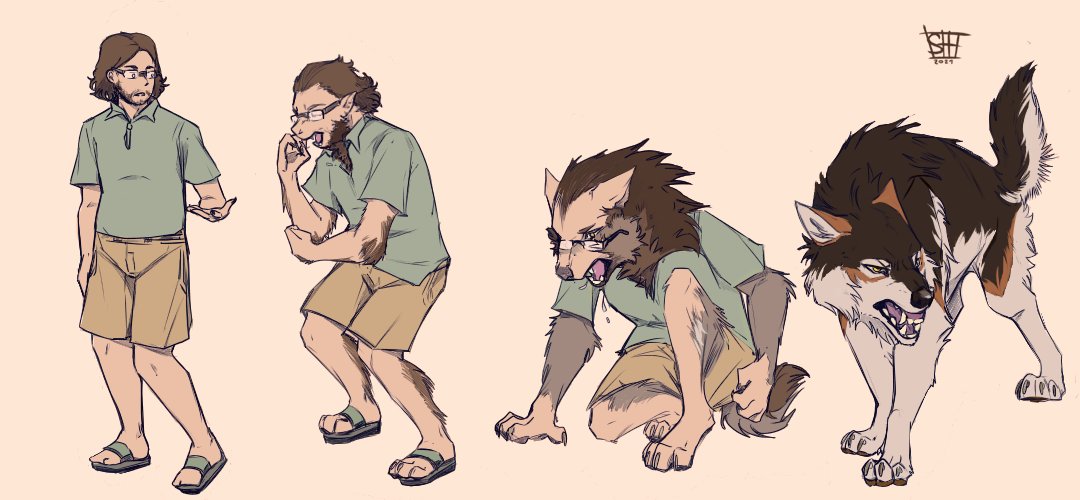 Anime Werewolf Transformation Sequence