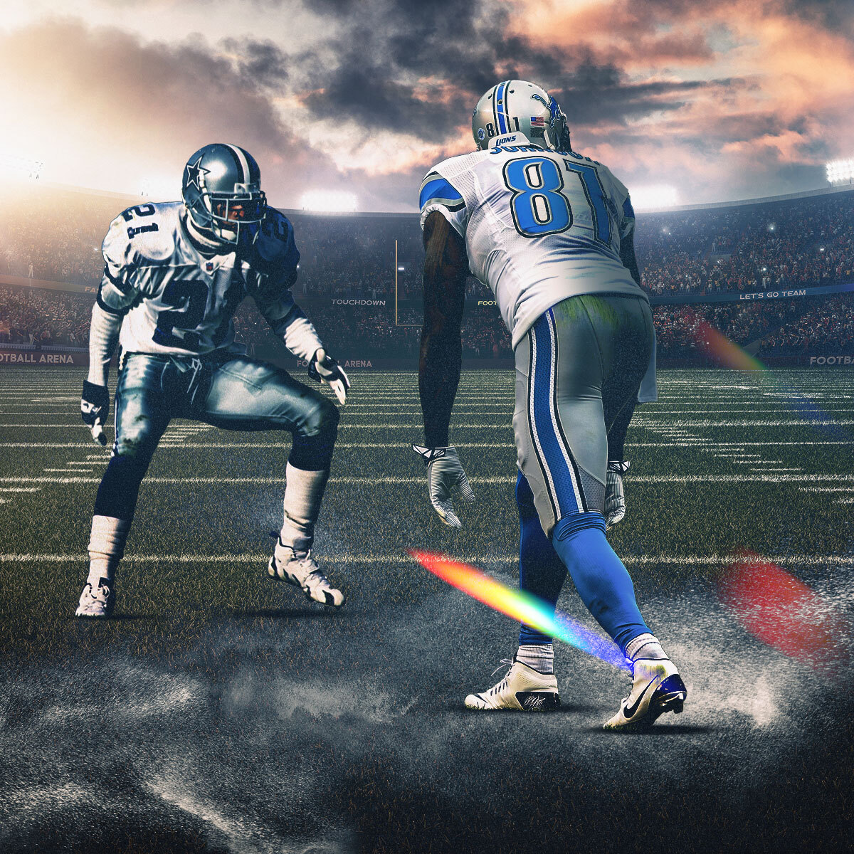 Megatron Vs Optimus Prime Nfl