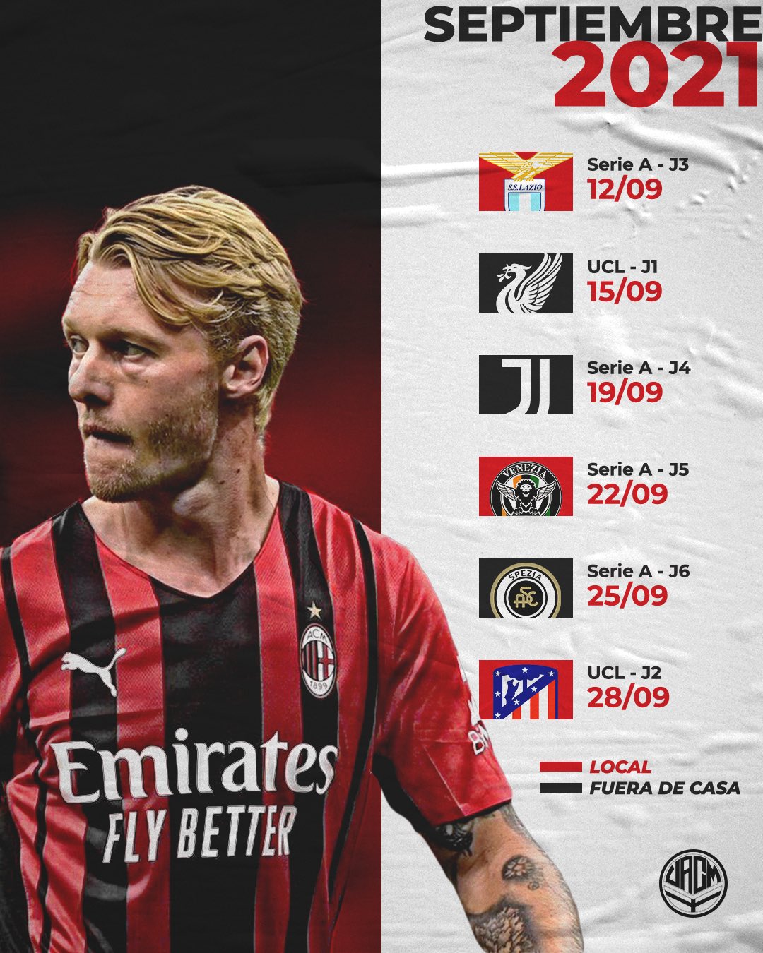 Universo Ac Milan On Twitter 📅🔴⚫️ Estamos En Septiembre Y Eso