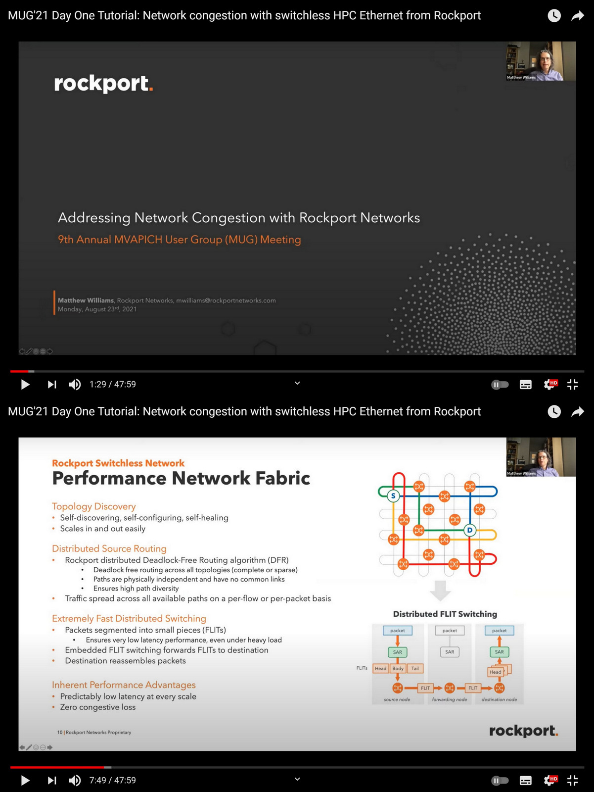 OGAWA, Tadashi on Twitter: "=> Addressing Network Congestion with Rockport Networks, M. Williams ...