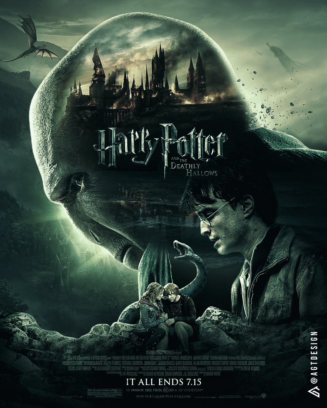 Harry Potter And The Deathly Hallows Poster Hogwarts
