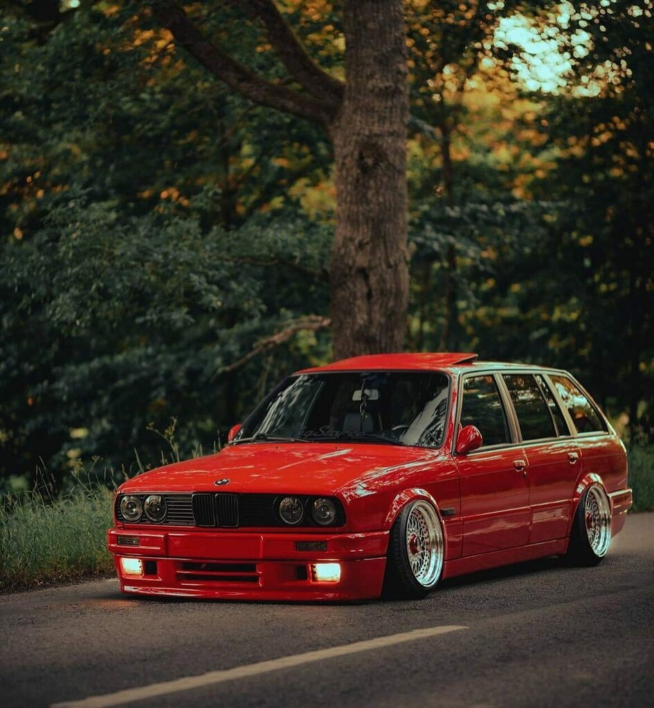 Slammed Red Wagon
