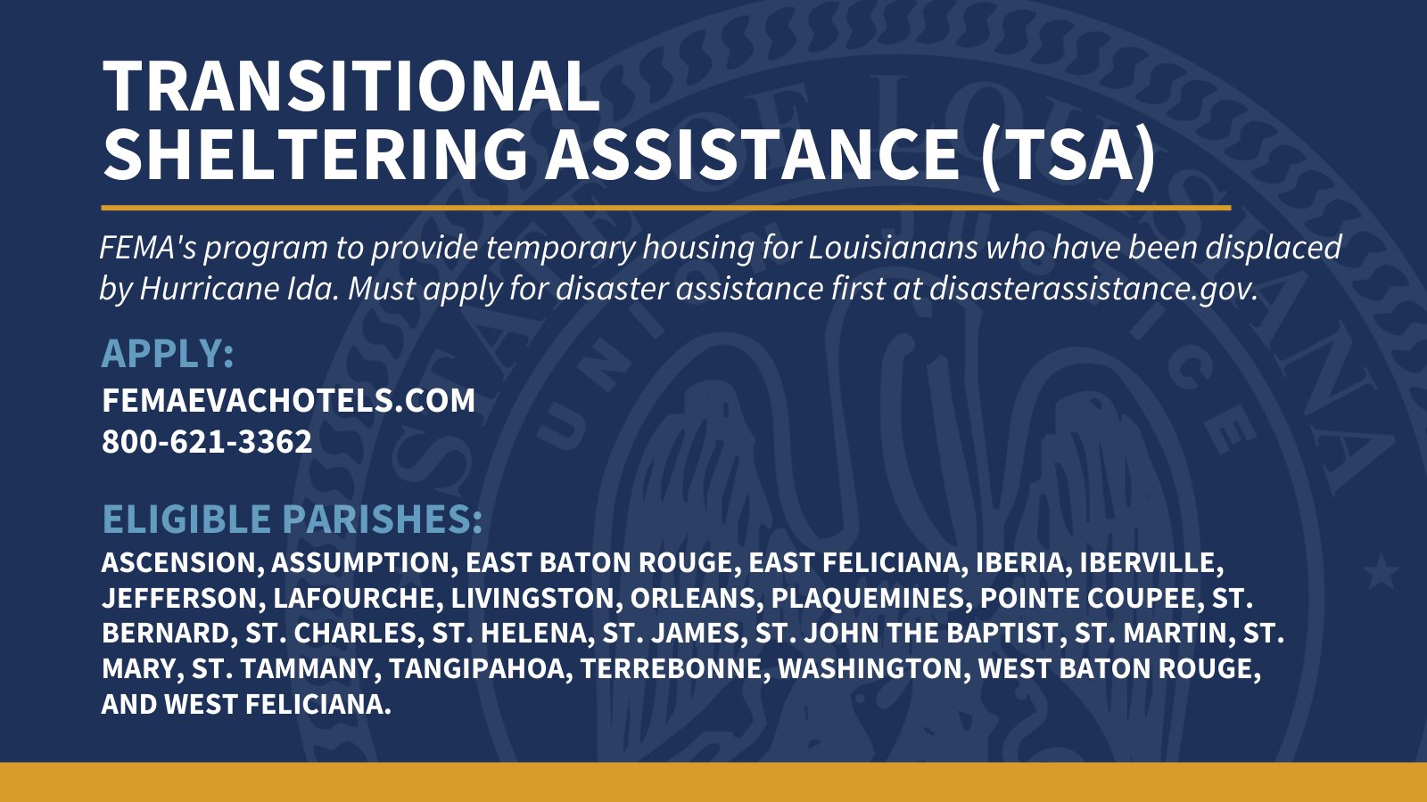 John Bel Edwards on Twitter: "ICYMI: Louisianans in 25 designated parishes are now eligible for ...
