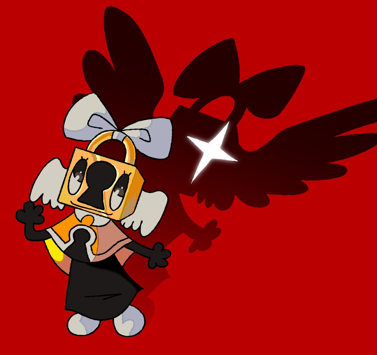 「I must be hallucinating, watching angels」|︎︎ ︎︎のイラスト