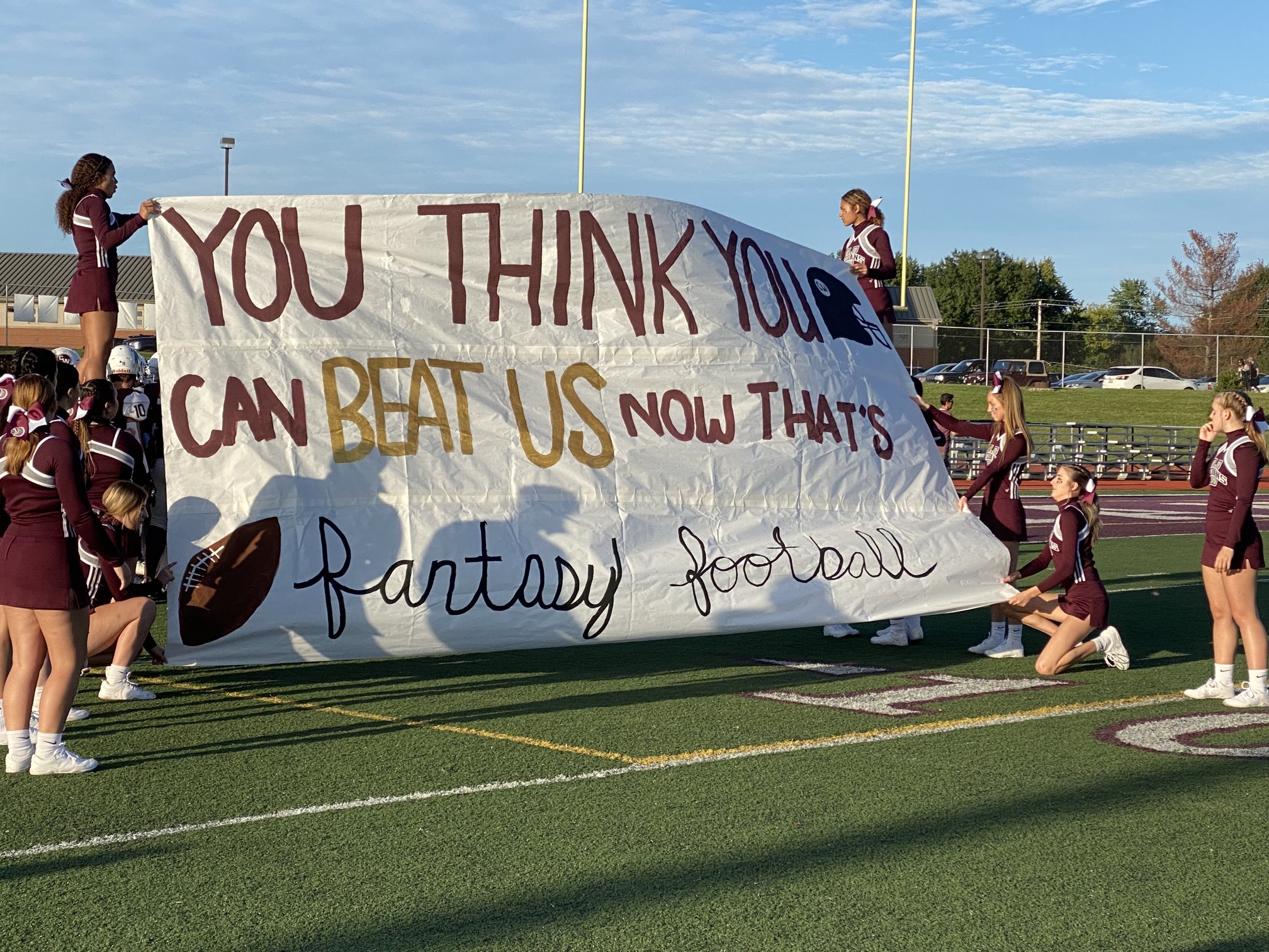 Football Run Through Banner Ideas