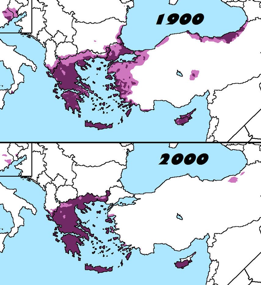 Racial Distribution Map Of Greece