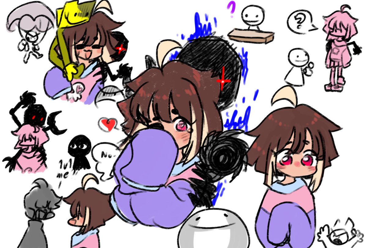 More QT doodles :))) Where qt and kb meets bob, ron, and little man ...