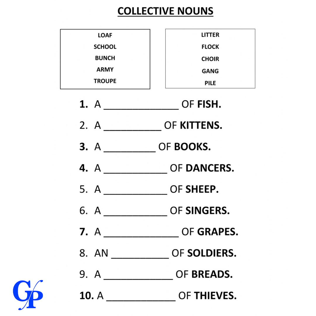Grammar Practice on Twitter: "Free Collective Nouns Test to Practice ...