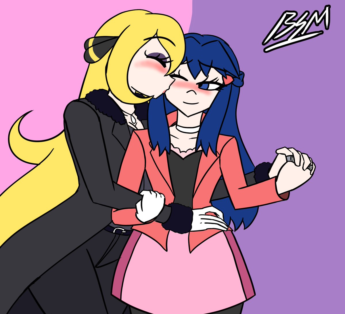 Cynthia And Dawn Kiss
