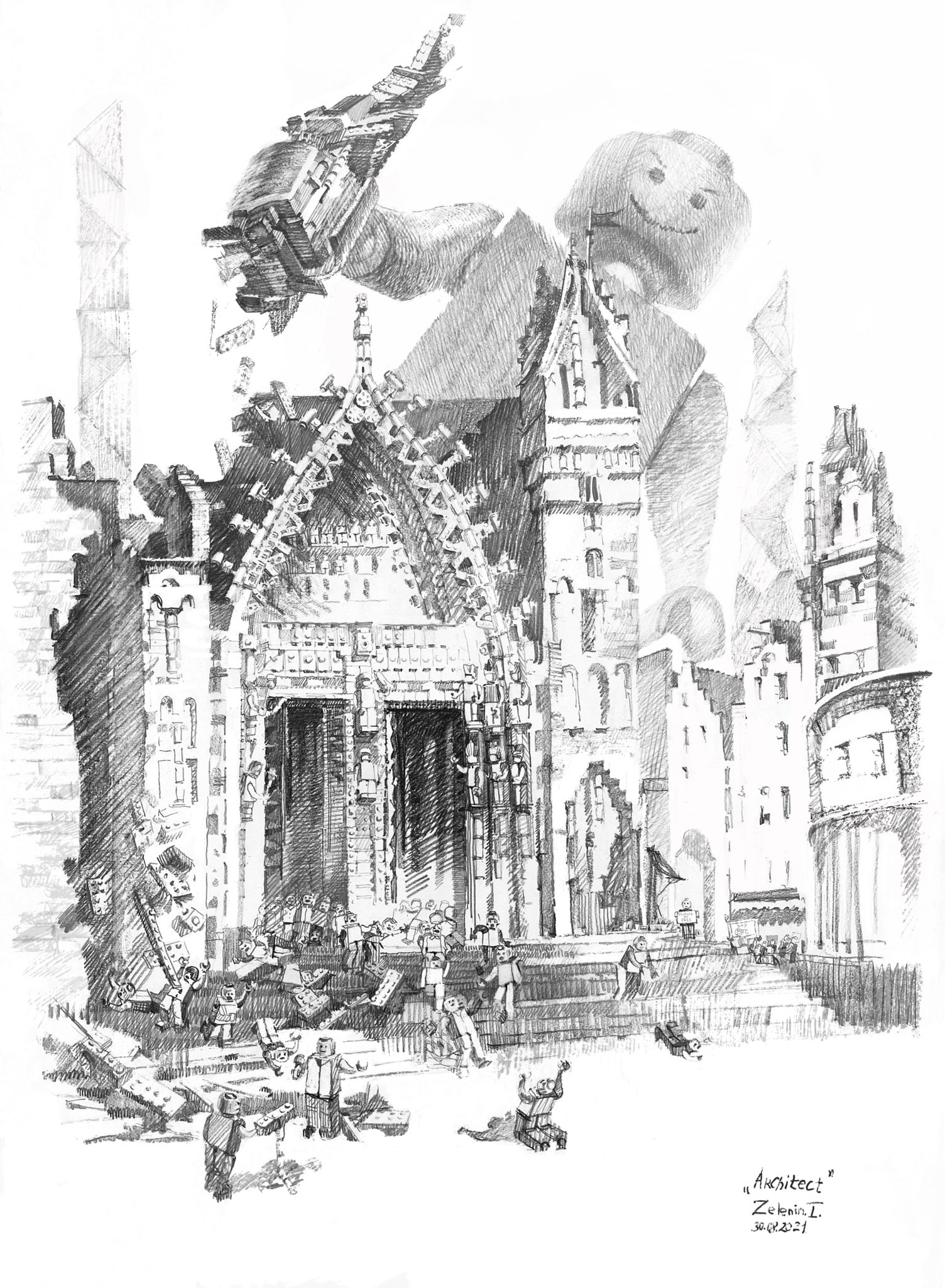 Fantasy Architecture Drawings