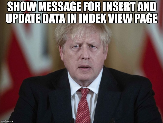 Meme Overflow On Twitter Show Message For Insert And Update Data In