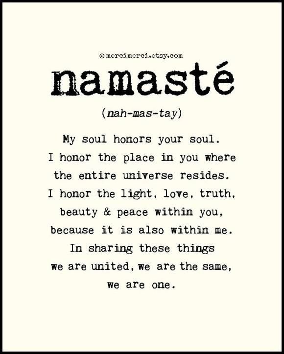 Yogi Laura on Twitter: "Word of the day: “Namaste” - the light in me ...