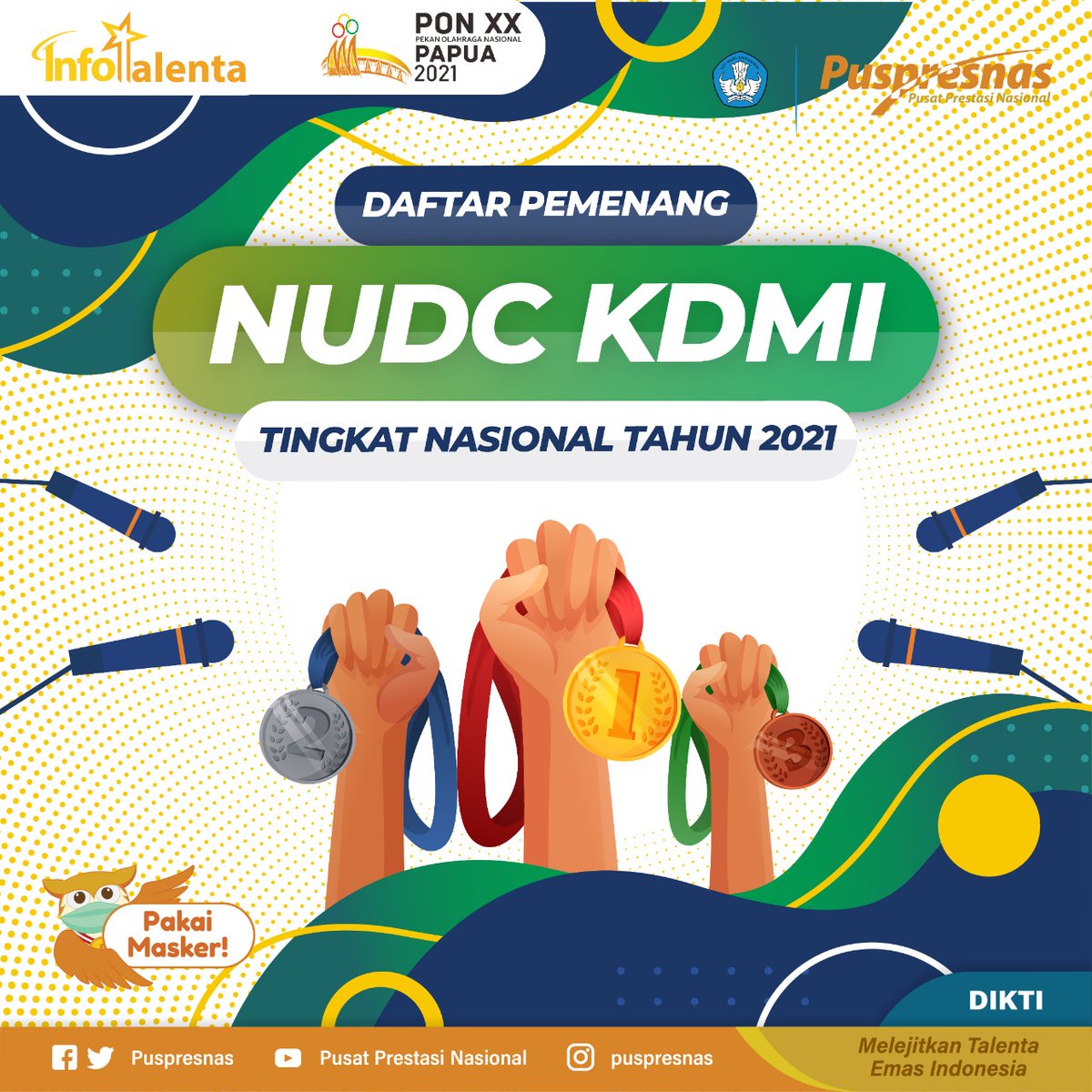 PUSPRESNAS on Twitter: "Selamat kepada para peraih medali di ajang National University Debating ...